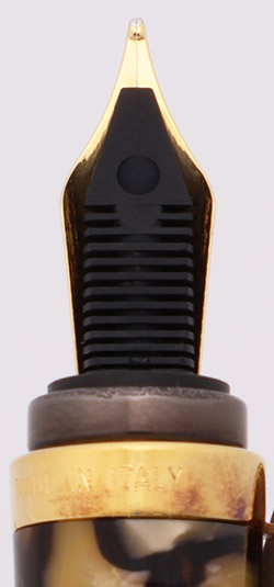 Stipula Iris LE Fountain Pen (2000) - Hazelnut Celluloid, Safety Pen, 18k Medium Nib (Excellent ...